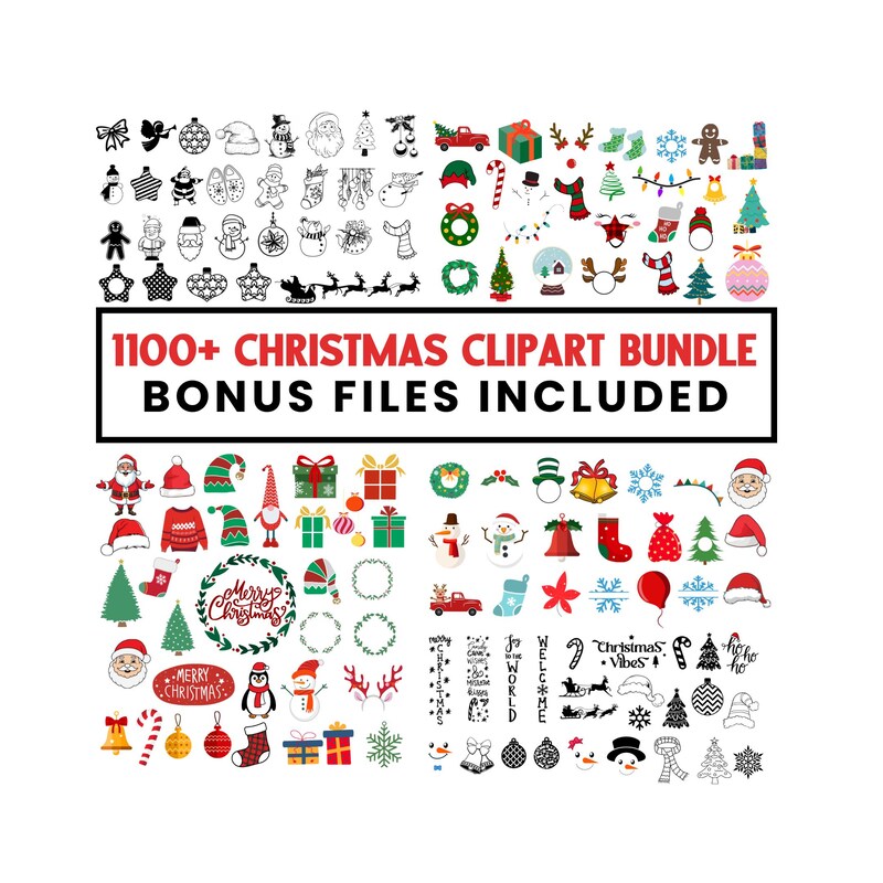 Christmas Icon Clip Art - Etsy