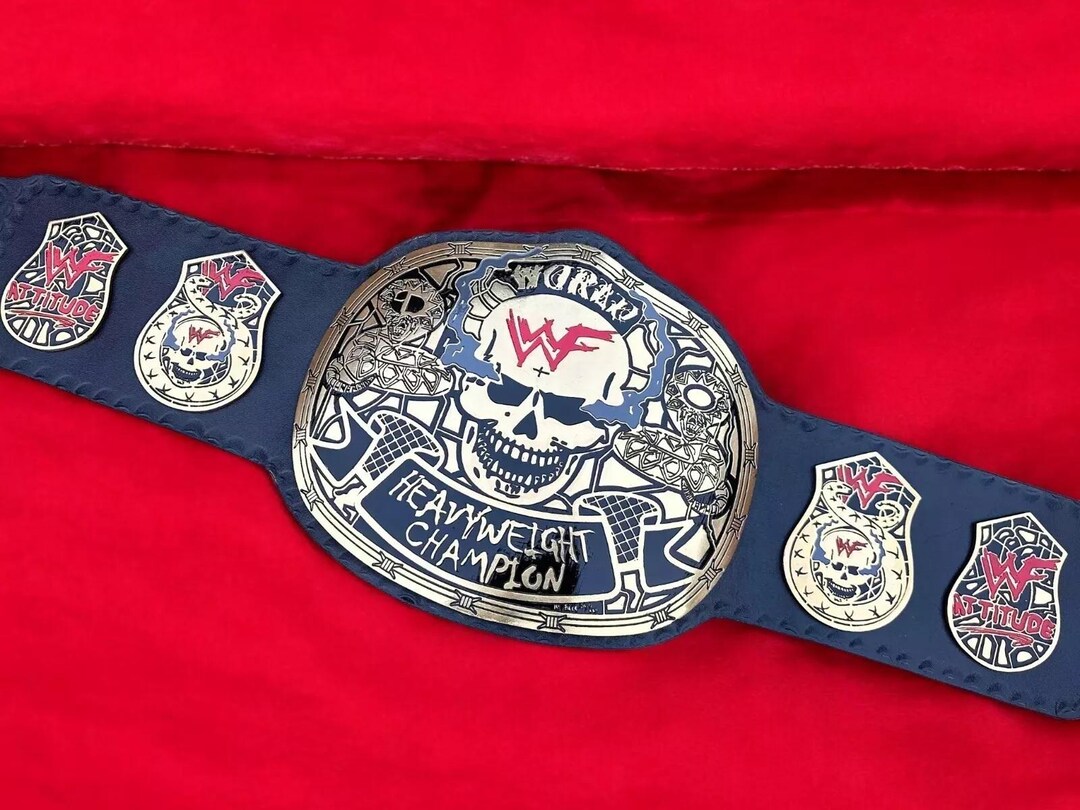 Smoke Skull Stone Gold Heavyweight Wrestling Championship Belt 2mm ...