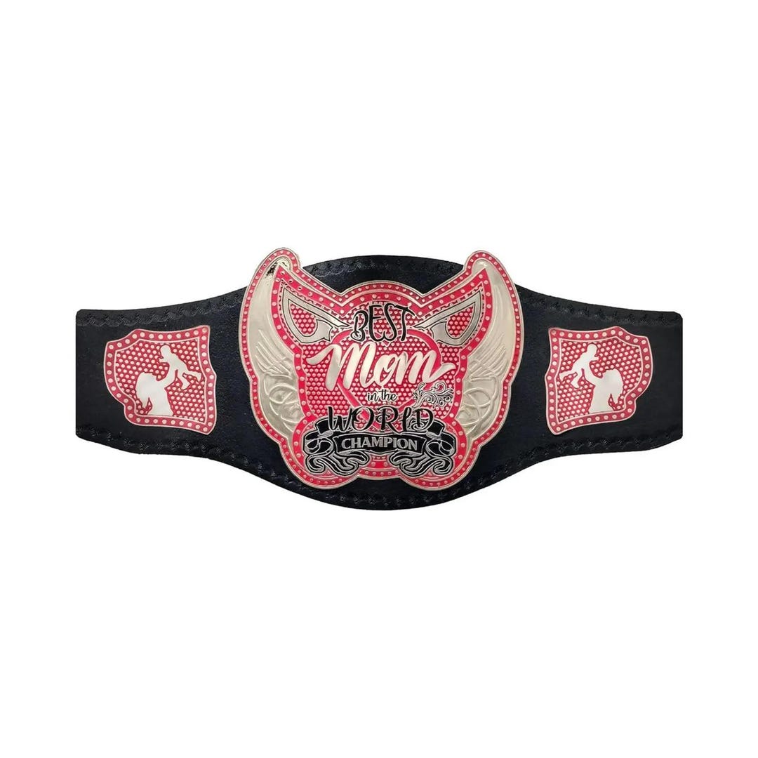 World Best Mom Heavyweight Wrestling Championship Belt 2mm Brass/mom ...