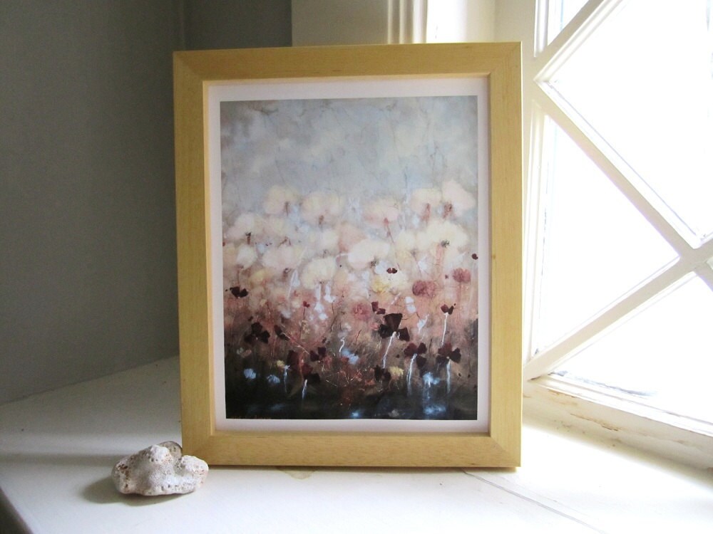 Enchanted Rose Painting Print - Romantic Painting - Wall Decor Floral ...