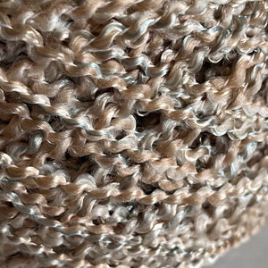 Silky Wavy Yarn, Textured Ripple Yarn, Pale Peach ,beige, Soft Green ...