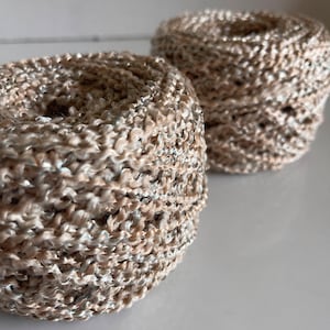Silky Wavy Yarn, Textured Ripple Yarn, Pale Peach ,beige, Soft Green ...