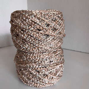 Silky Wavy Yarn, Textured Ripple Yarn, Pale Peach ,beige, Soft Green ...