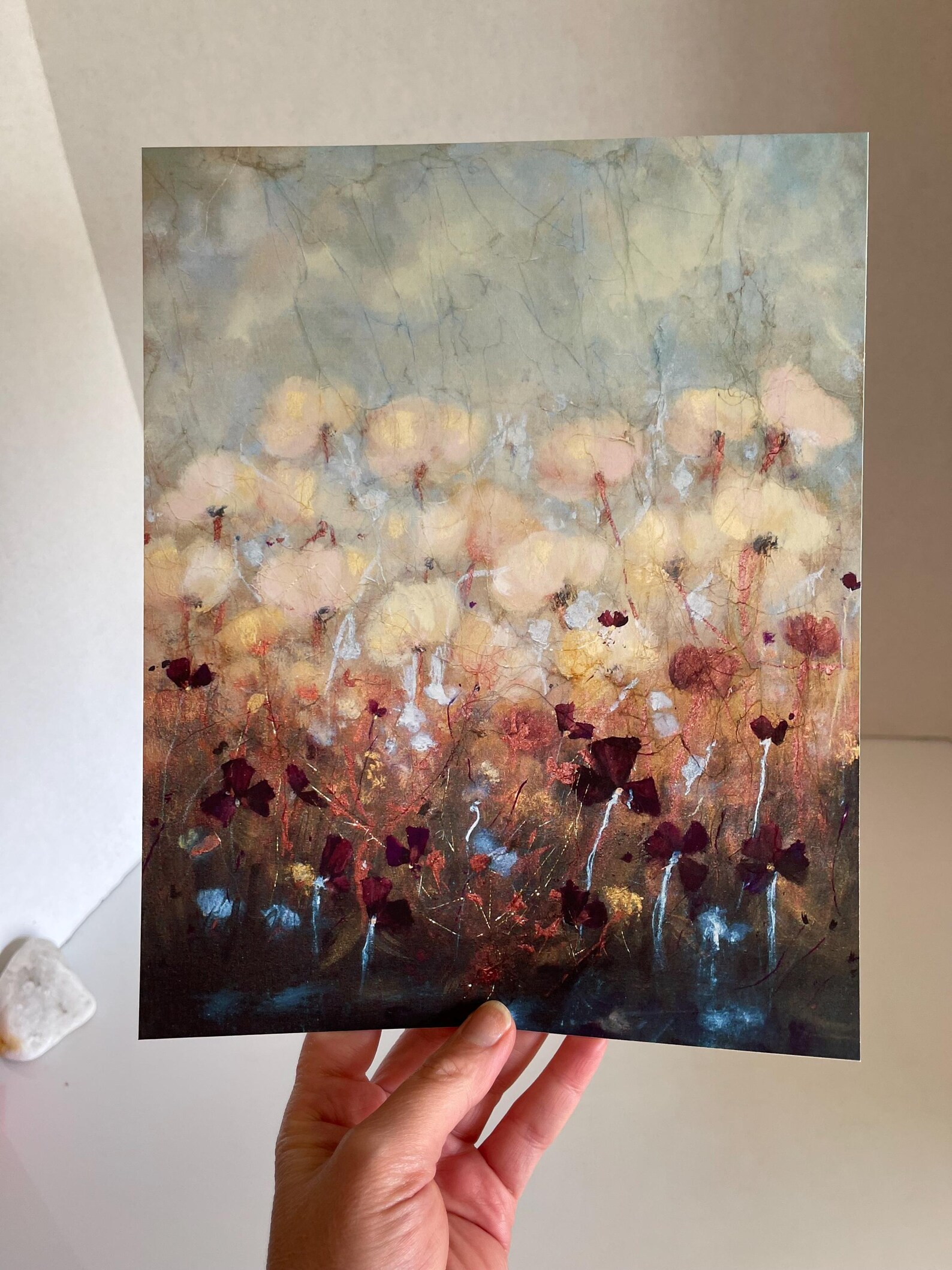 Enchanted Rose Painting Print - Romantic Painting - Wall Decor Floral ...