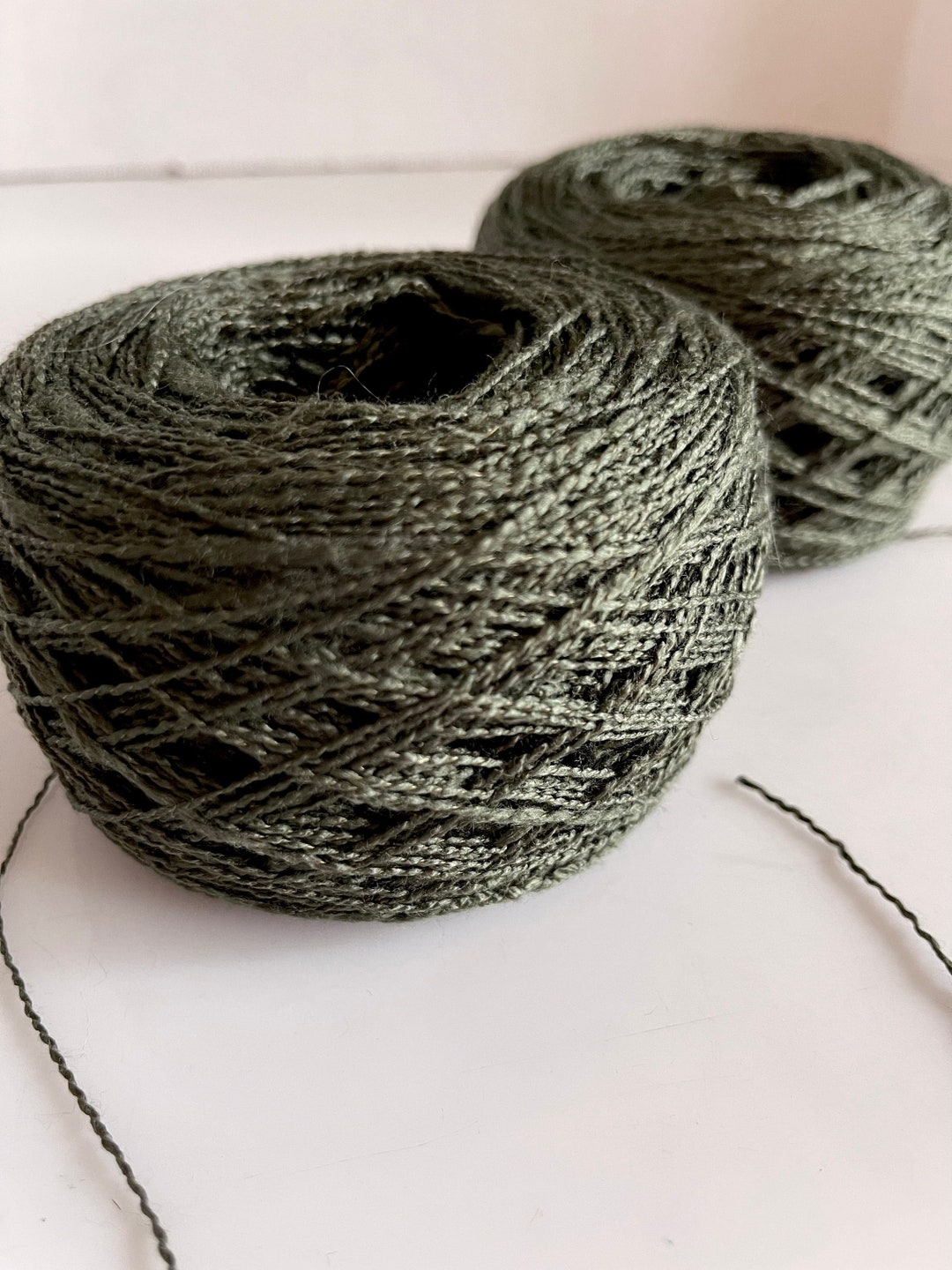 Rayon Slub Yarn, Dark Green Yarn, Weaving Yarn, Warp Yarn, Detash Craft ...