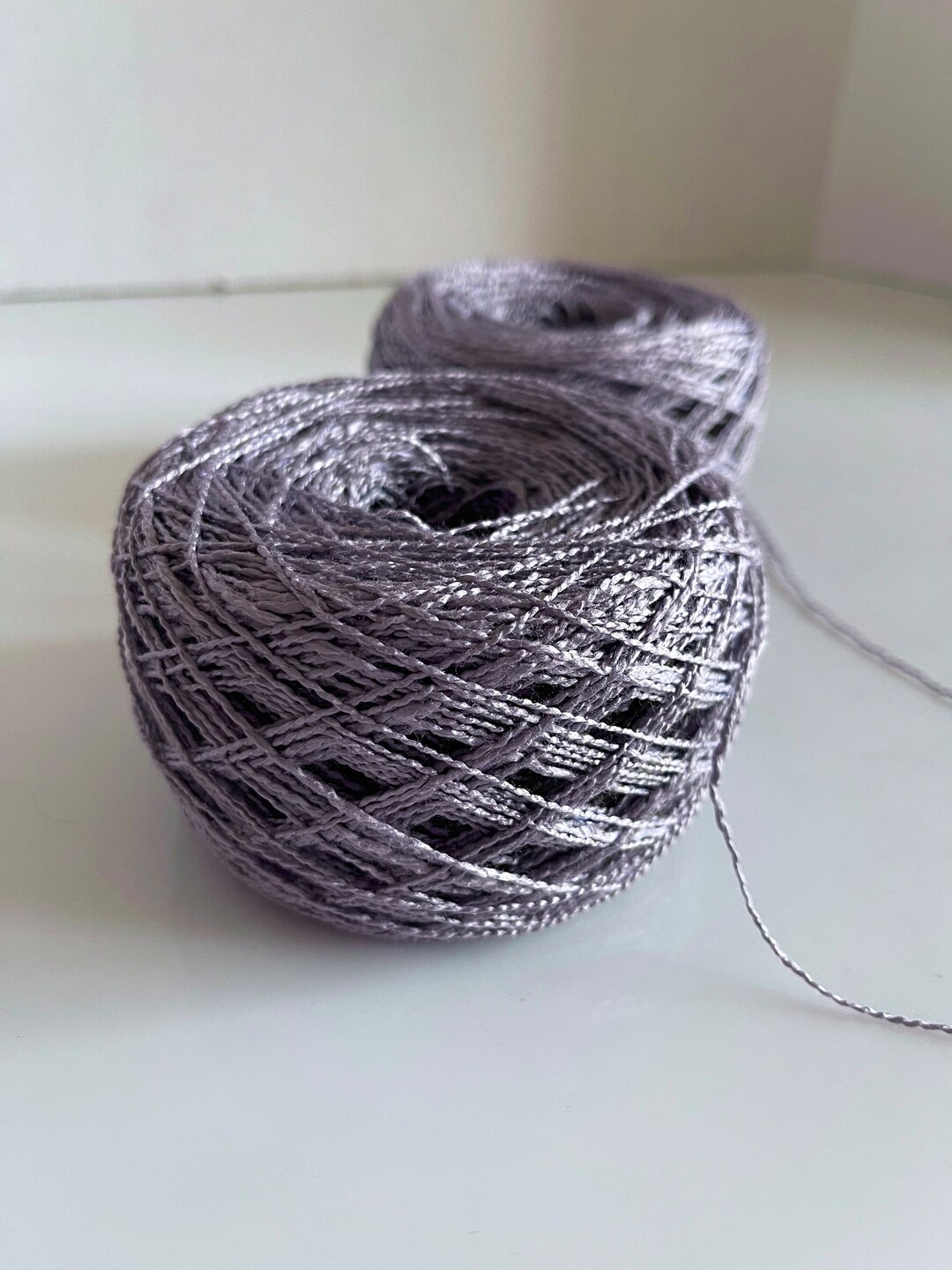 Rayon Slub Yarn, Pastel Purple Weaving Yarn, Warp Yarn, Detash Craft ...