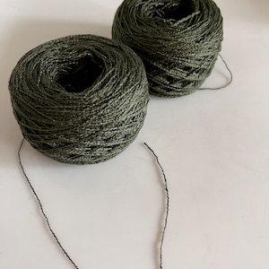 Rayon Slub Yarn, Dark Green Yarn, Weaving Yarn, Warp Yarn, Detash Craft ...