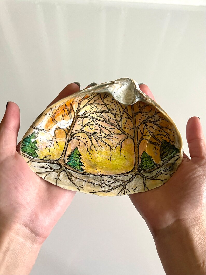 Winter Trees Christmas Decor Rustic Tree Ring Holder - Etsy