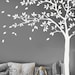 White Tree Wall Decal / White Tree Decal / Wall Decal Nurseery/ Tree ...
