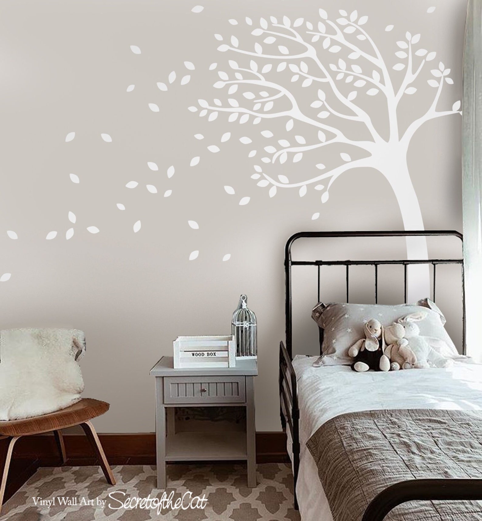 White Tree Wall Decal Wall Decals Nursery Tree Decal - Etsy