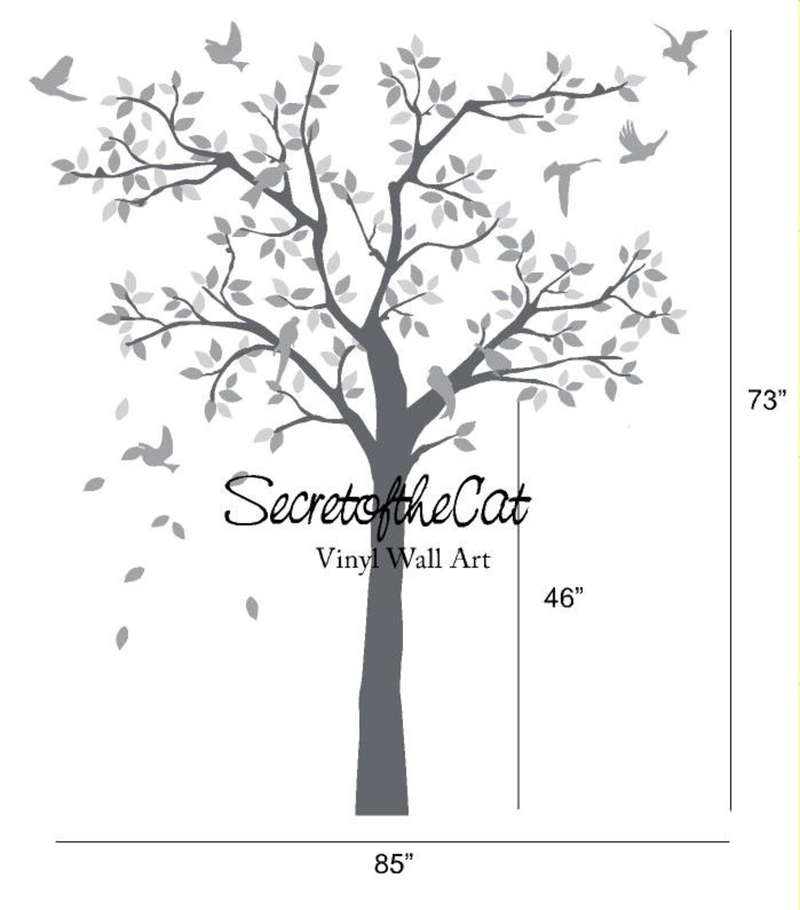 Kids Wall Decals Tree Wall Decal Children Tree Decals Tree | Etsy