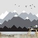 Mountain Wall Sticker Mountain Wall Decal Mountains Sticker Kids Wall ...