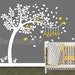 White Tree Decal-nursery Wall Decal -wall Decals Nursery - Wall Decals ...