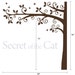 Corner Tree Decal Tree Wall Decal Sticker Wall Decal Swirl - Etsy