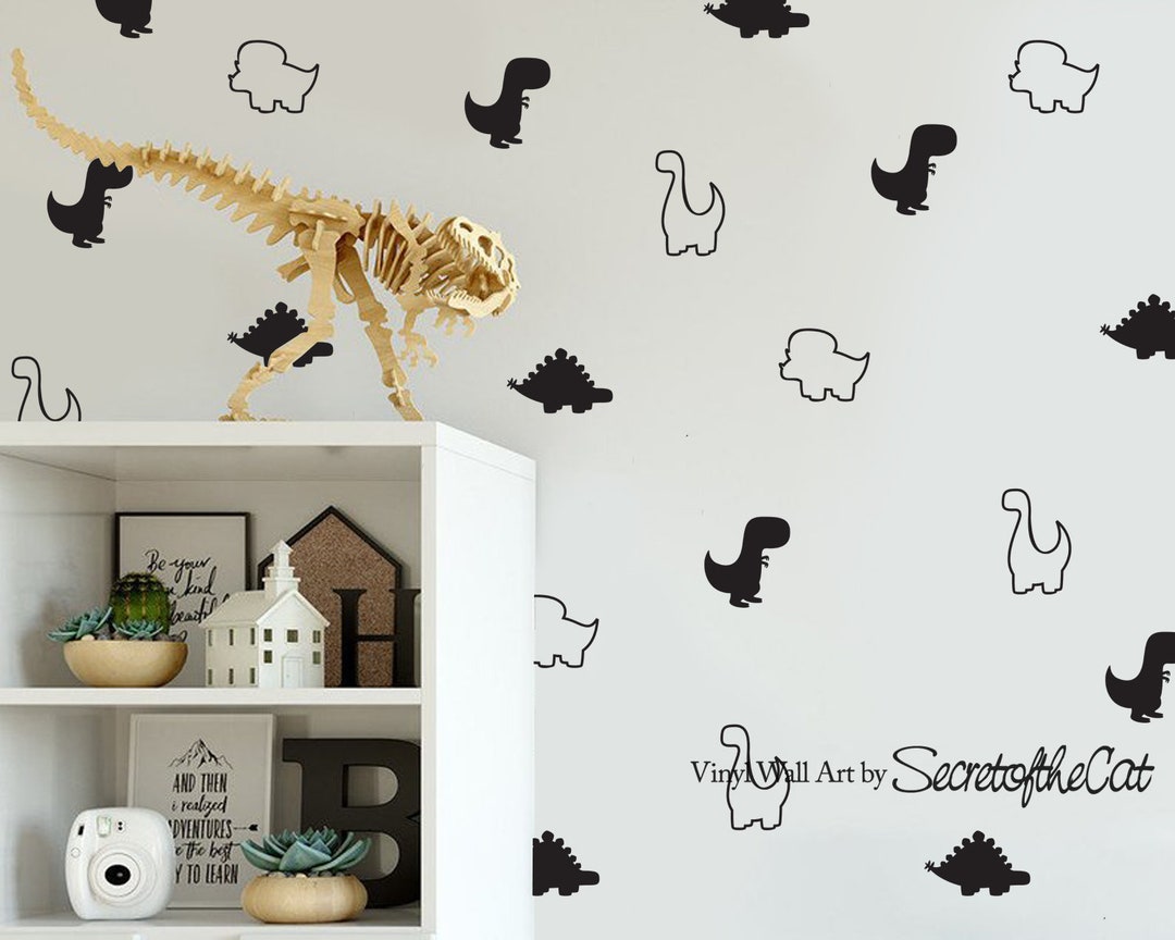 Dinosaurs Decals Wall Decal Set, Nursery Decals, Nursery Decor, Wall ...