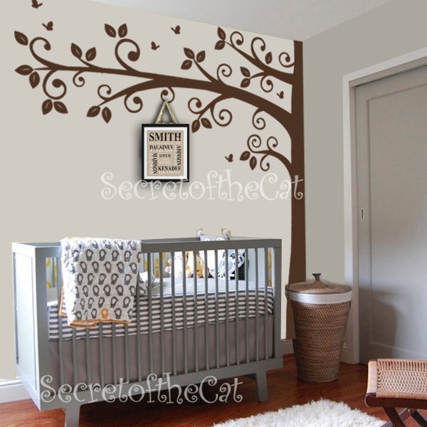 Corner Tree Decal - Etsy