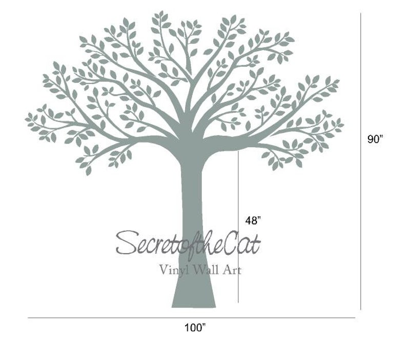 Family Tree Decal-tree Wall Decal wall Decalsfamily - Etsy