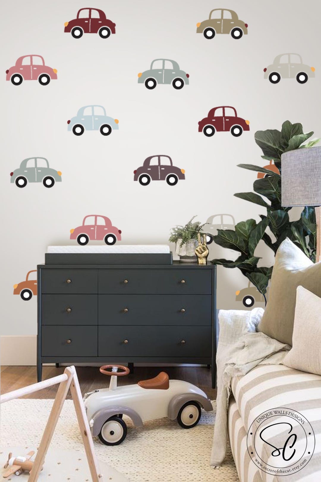 Cars Wall Decals,nursery Decals, Cars Wall Sticker, Kids Room Decor ...