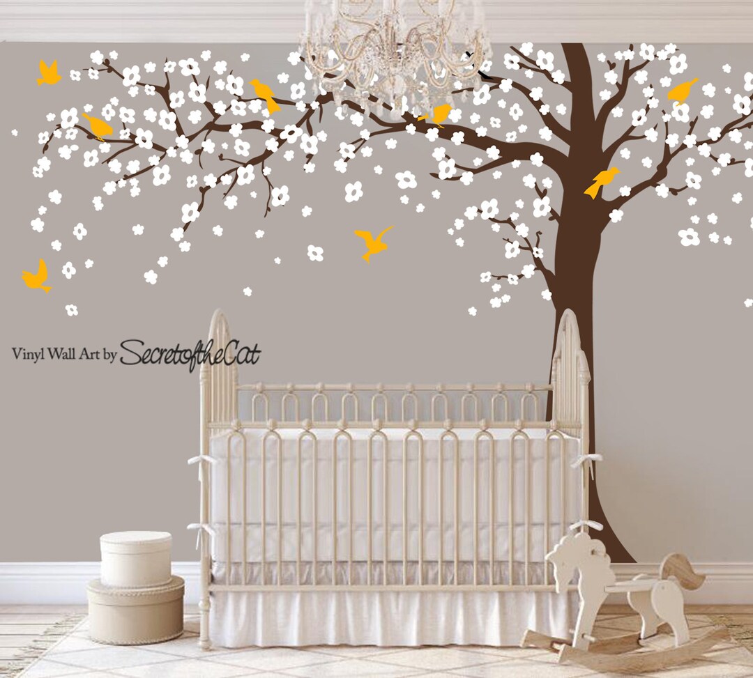 Nursery Wall Decal-wall Decal Nursery-blossom Tree Decal tree Wall ...