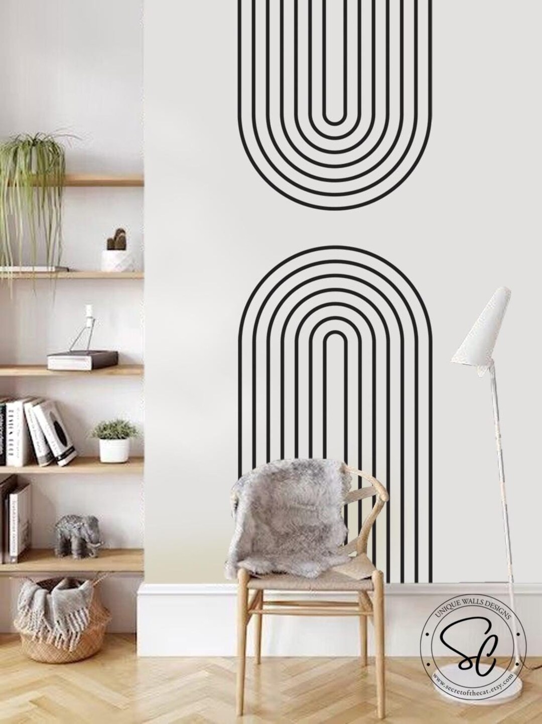 Ethnic Wall Decal, Abstract Decals Geometric Wall Decal Modern Wall Art ...