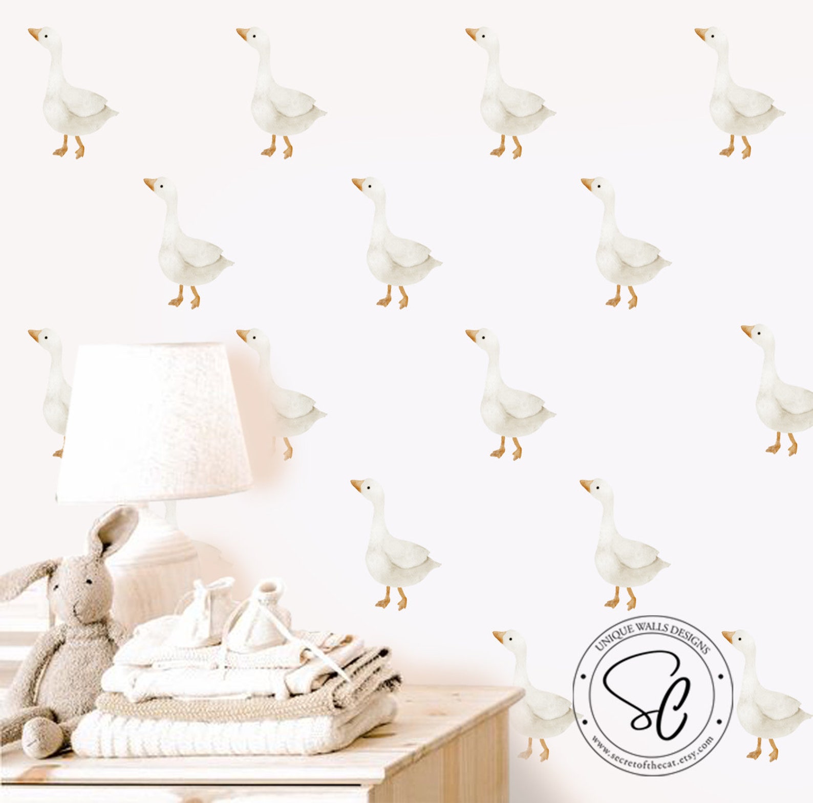 Goose Stickers, Geese Kit for Nursery, Geese Wall Decor, Baby Wall ...