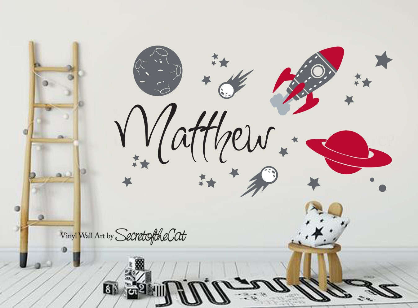 Space Galaxy Star Wall Decal