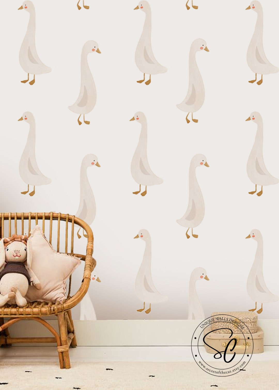 Goose Stickers, Geese Kit for Nursery, Geese Wall Decor, Baby Wall ...