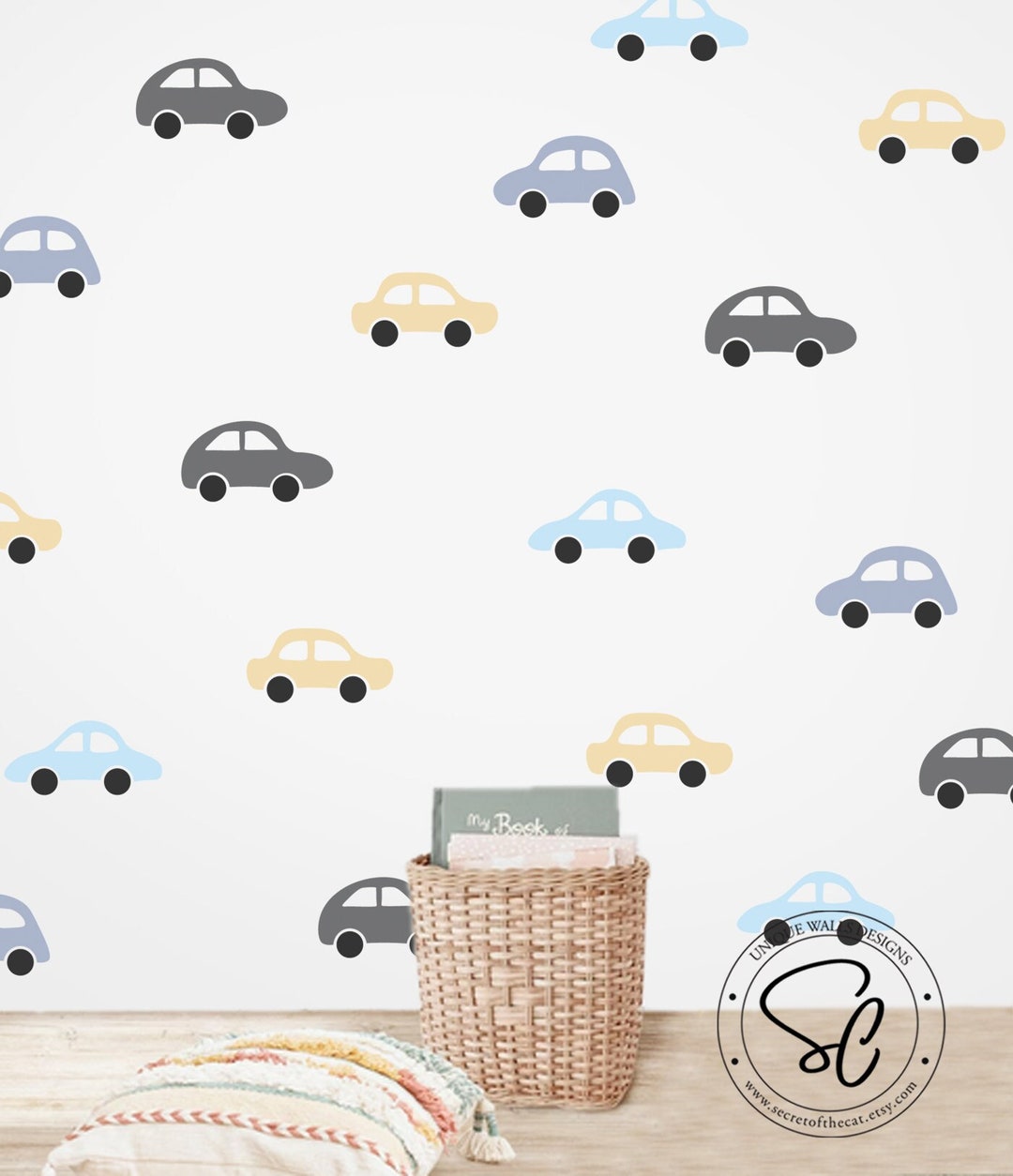 Cars Wall Decals - Vinyl Wall Decals, Wall Decor, Car Wall Decals, Boys ...