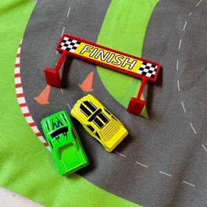 Race Track Travel Car Mat - Fold up Car Mat - Travel Toy -travel Game ...