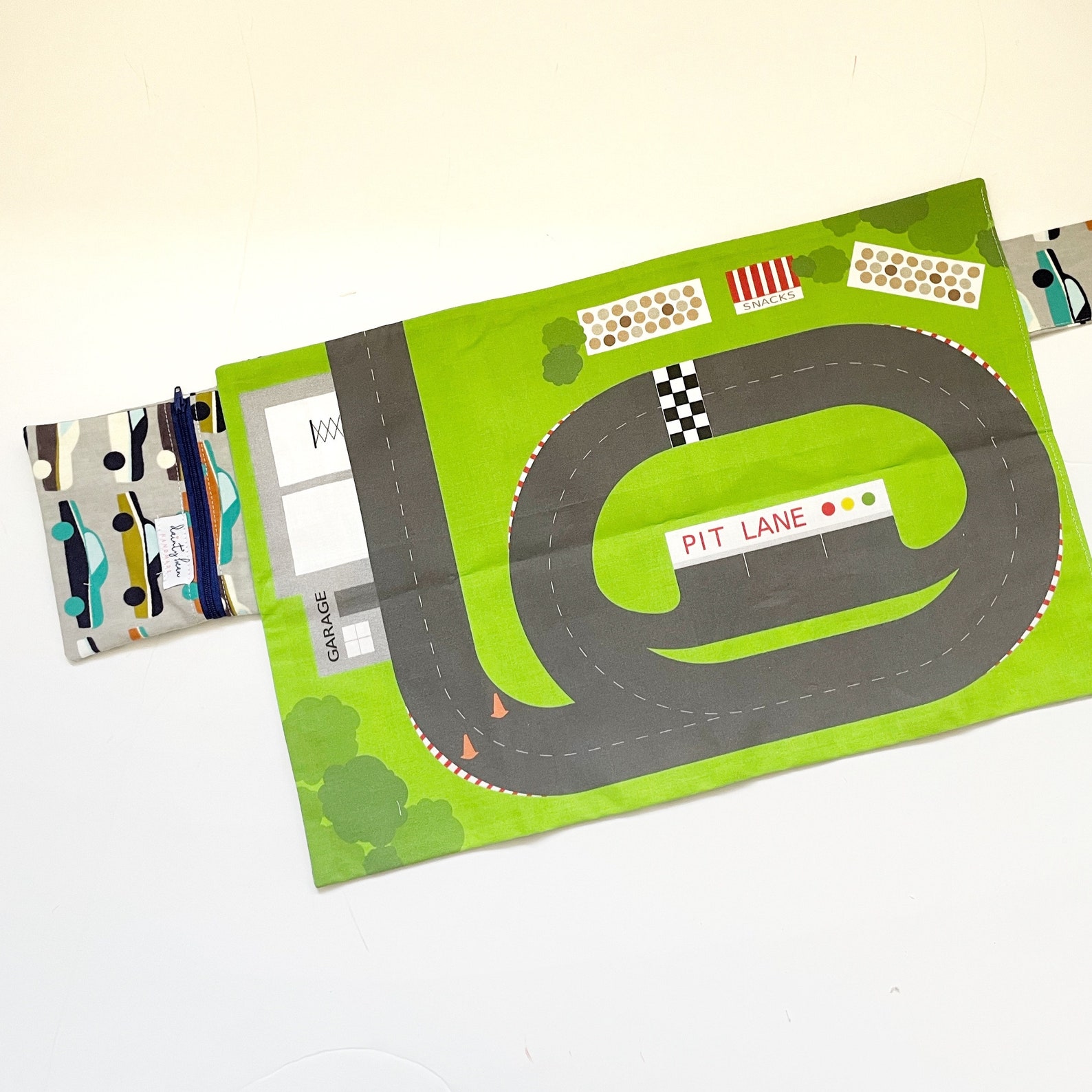 Race Track Travel Car Mat Fold up Car Mat Travel Toy - Etsy