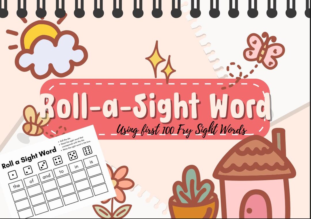 Roll a Sight Word- Fry's First 100 Sight Words - Etsy