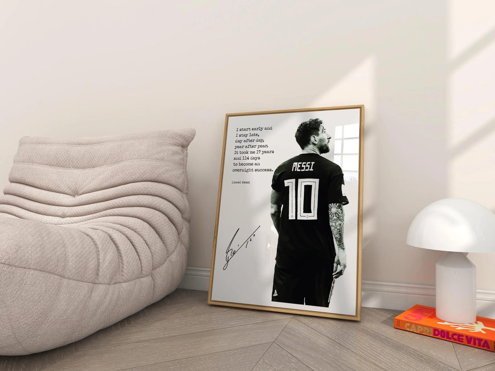 Lionel Messi Football Posters Motivational Poster for Boys Bedroom Wall ...