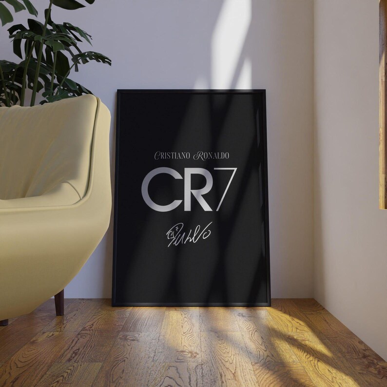 Cristiano Ronaldo Poster Set: Real Madrid Football Art, Sports Bedroom ...