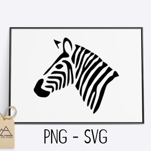Zebra SVG Animal SVG Zebra Silhouette SVG Cut Files | Etsy