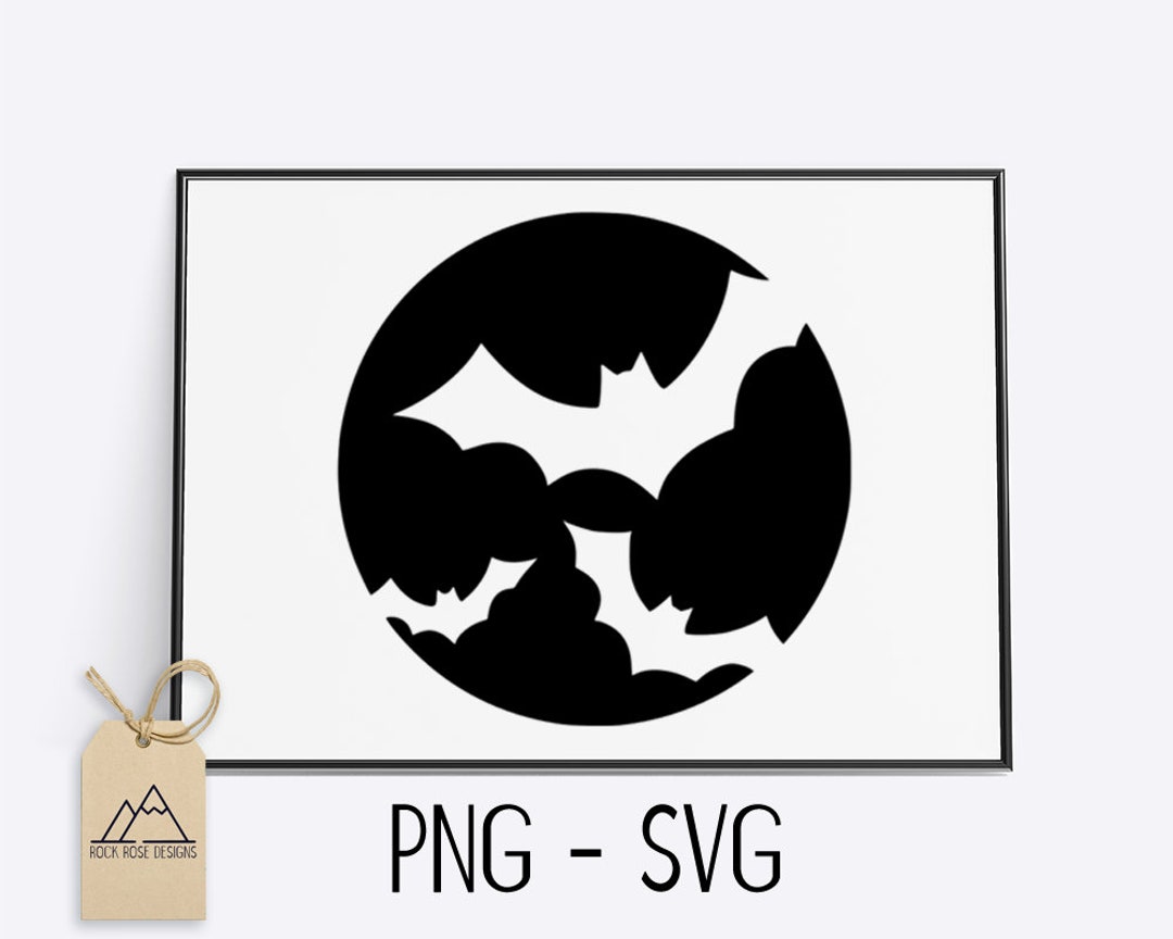 Bat Circle - SVG CUT FILE - Etsy
