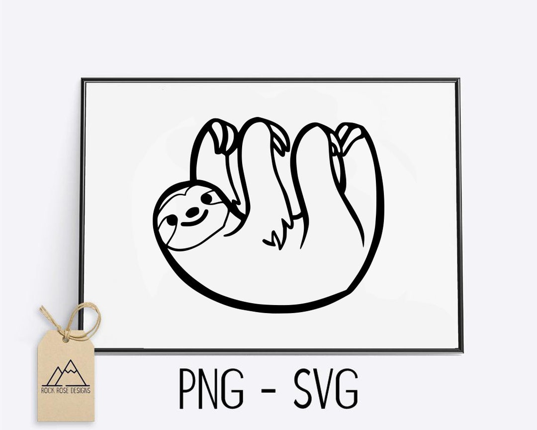 Sloth - SVG CUT FILE - Etsy