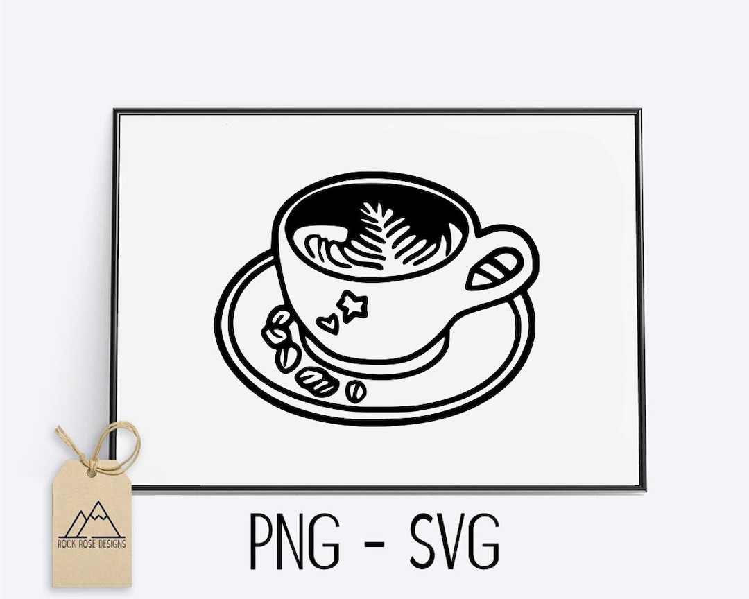 Latte Cup - SVG CUT FILE - Etsy