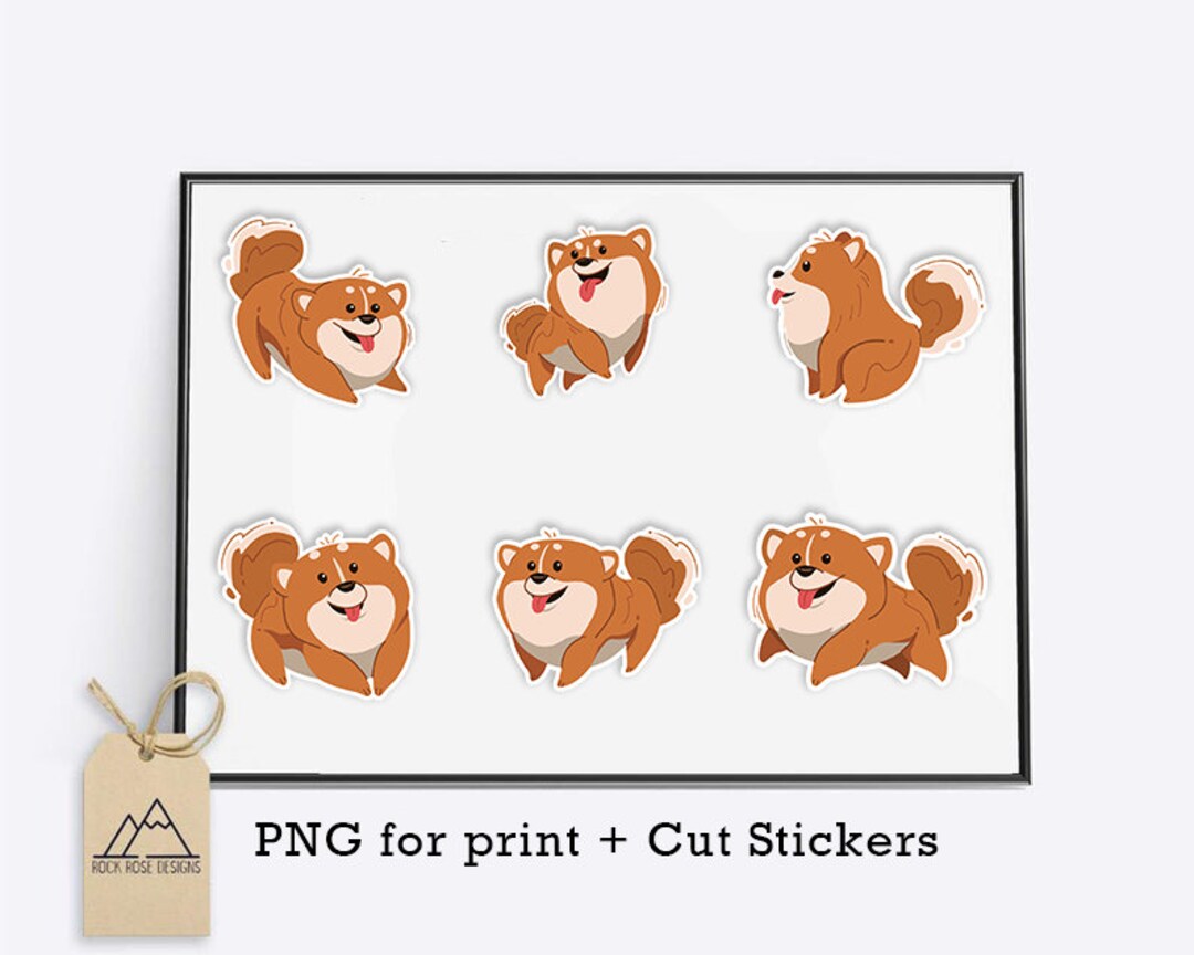 Doggo - Print + Cut Sticker Pngs - Etsy