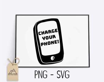 Recharge, Plug, Cord, Phone, Charge, SVG, DXF, PNG, File, Design ...