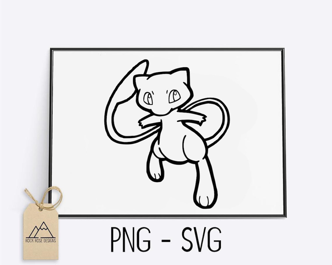 Mew - SVG CUT FILE - Etsy