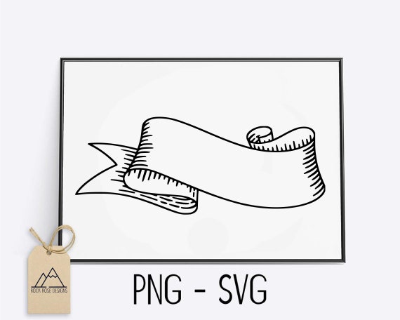 Blank Ribbon SVG CUT FILE | Etsy