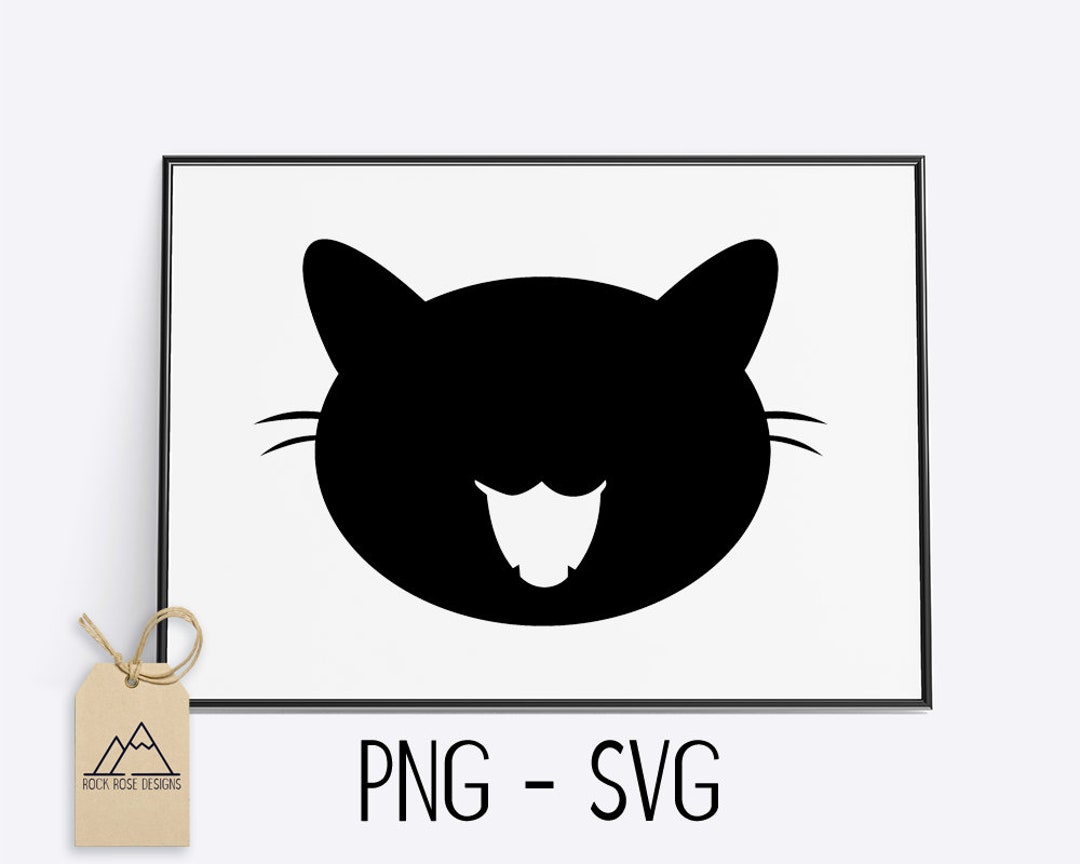 Happy Cat Face - SVG CUT FILE - Etsy