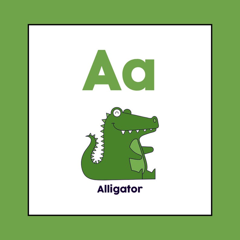 ABC Animal Alphabet Posters – Printable - Etsy