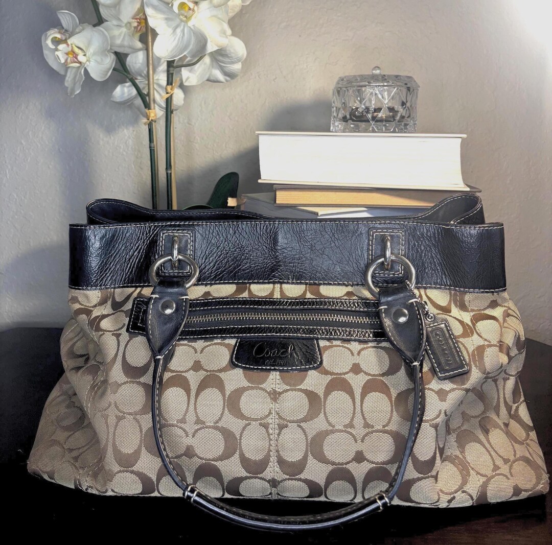 Coach Penelope Signature Shoulder Bag L Monogrammed Coach Purse L ...