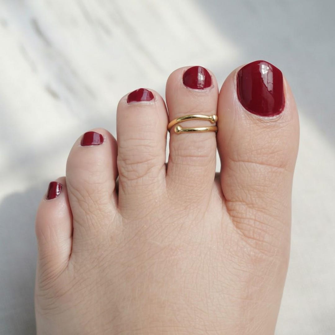 Adjustable Gold Plated Toe Ring Pair: Boho Beach Foot Jewelry - Etsy UK