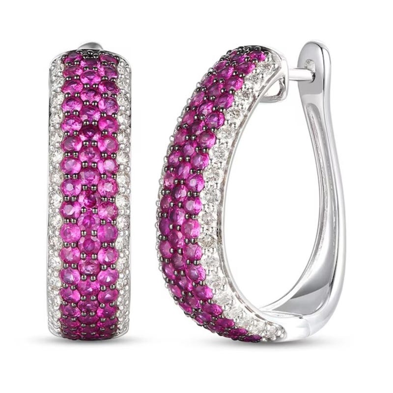 14ct Ruby Earrings - Etsy