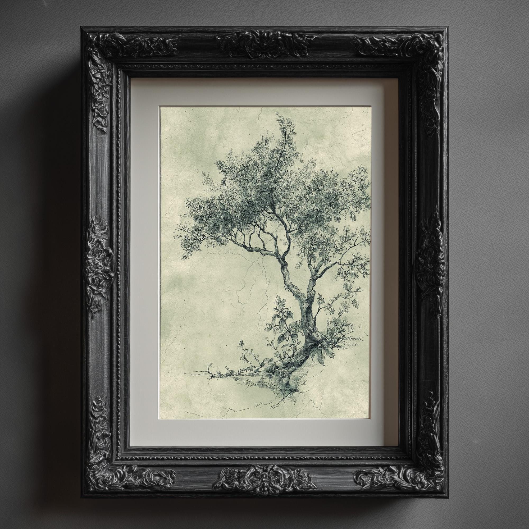 Printable Botanical Alder Tree Wall Art Nature Print - Etsy