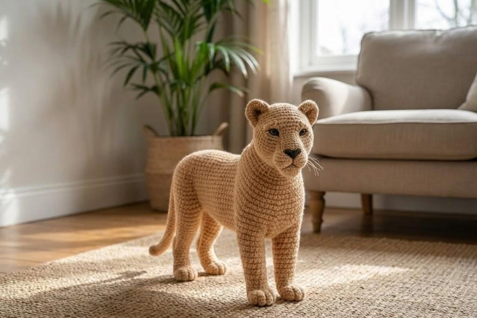 Realistic Lioness Amigurumi Crochet Pattern PDF • Life-size Jungle ...