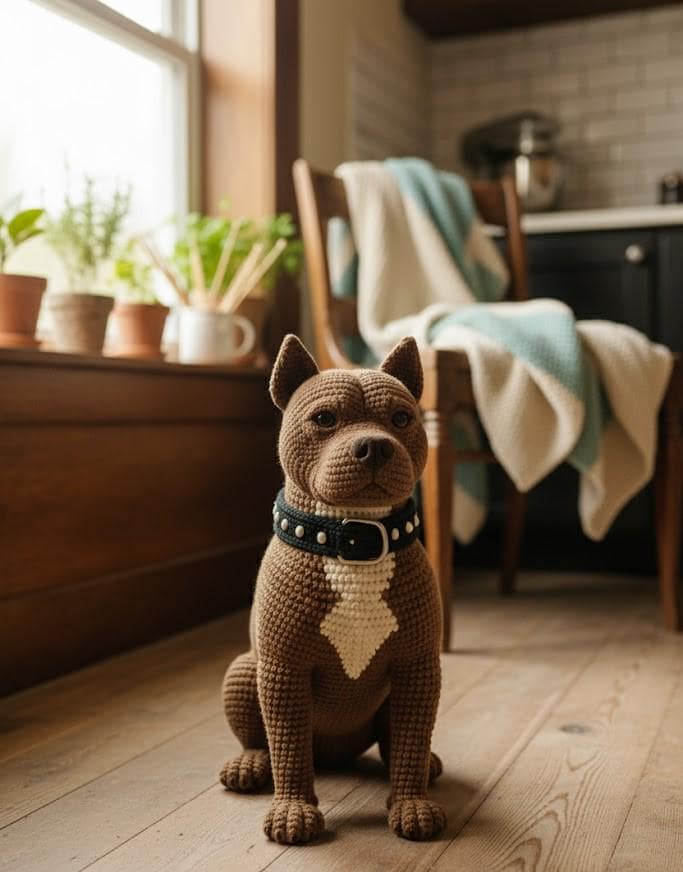 Realistic Pitbull Amigurumi Pattern PDF | Crochet Dog Pattern | Plush ...