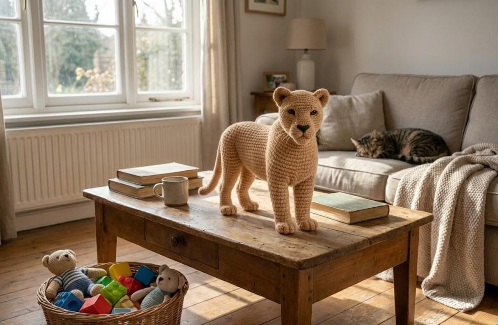 Realistic Lioness Amigurumi Crochet Pattern PDF • Life-size Jungle ...